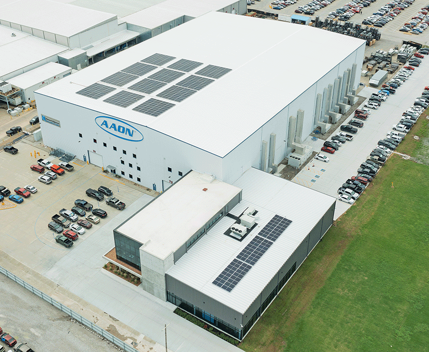 AAON Activates Solar Panels at its New Exploration Center, Making it ...